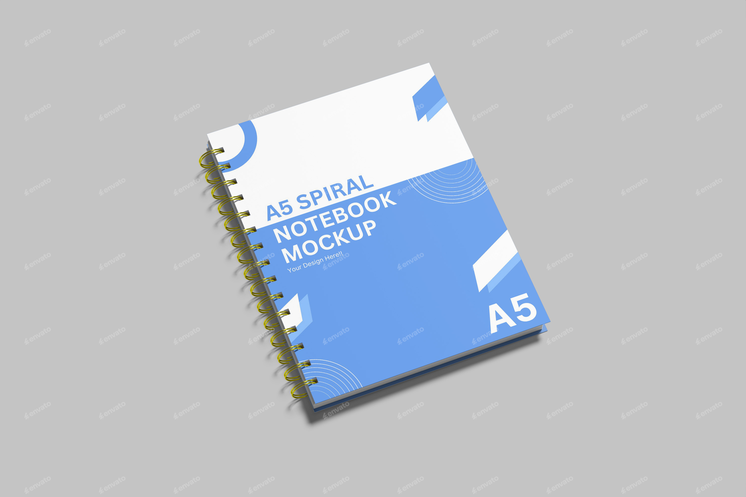 A5 Spiral Notebook Mockup, Graphics | GraphicRiver